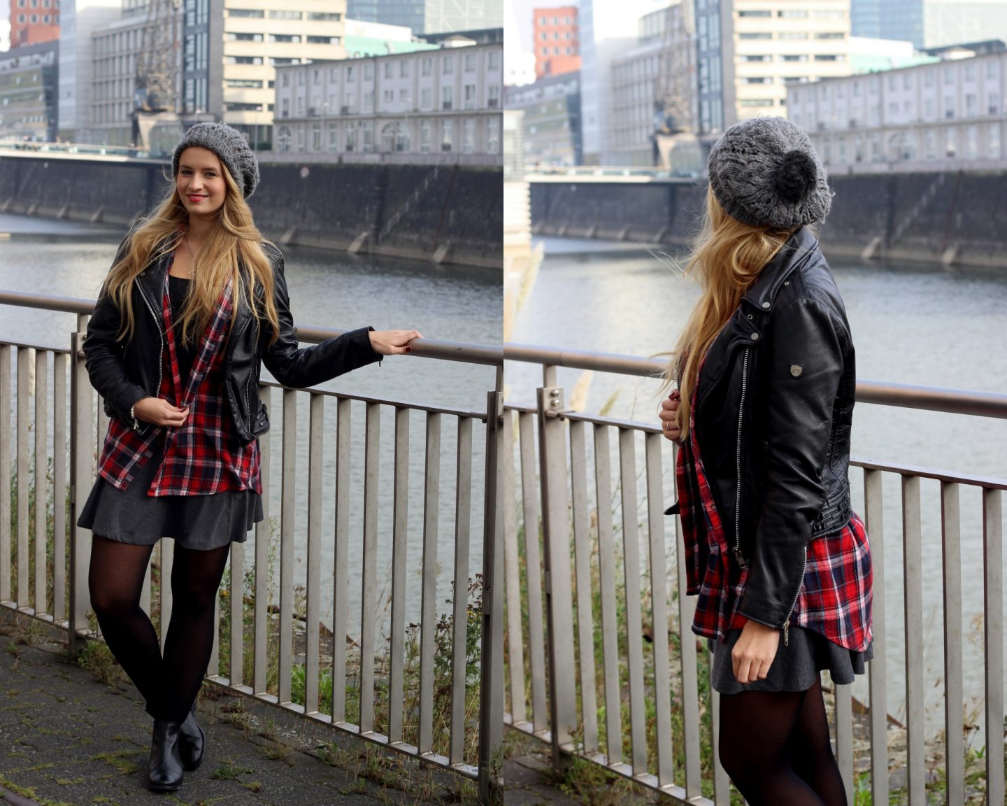 Outfit: Leather & Checkered - Mrs. Brightside